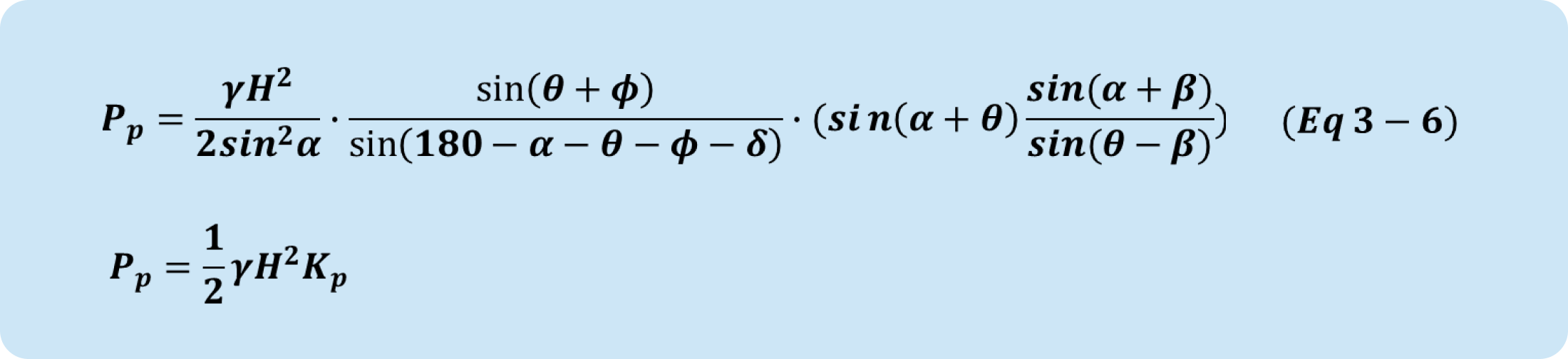 Coulomb's wedge theory of earth pressure