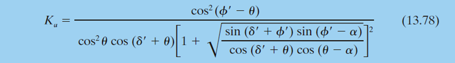 Coulomb's wedge theory of earth pressure