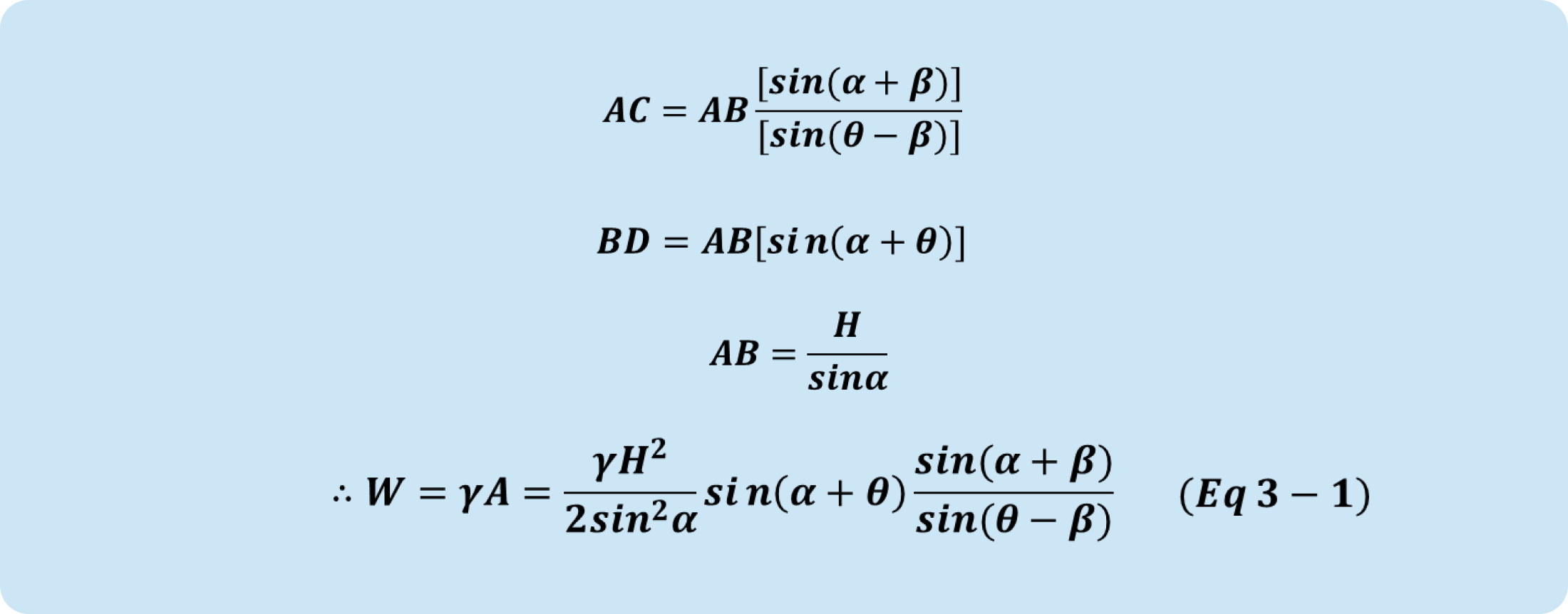 Coulomb's wedge theory of earth pressure
