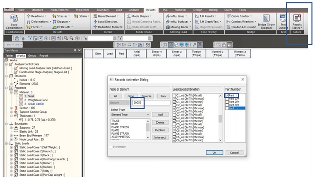 Determining Concurrent Live Load for Strut and Tie Models