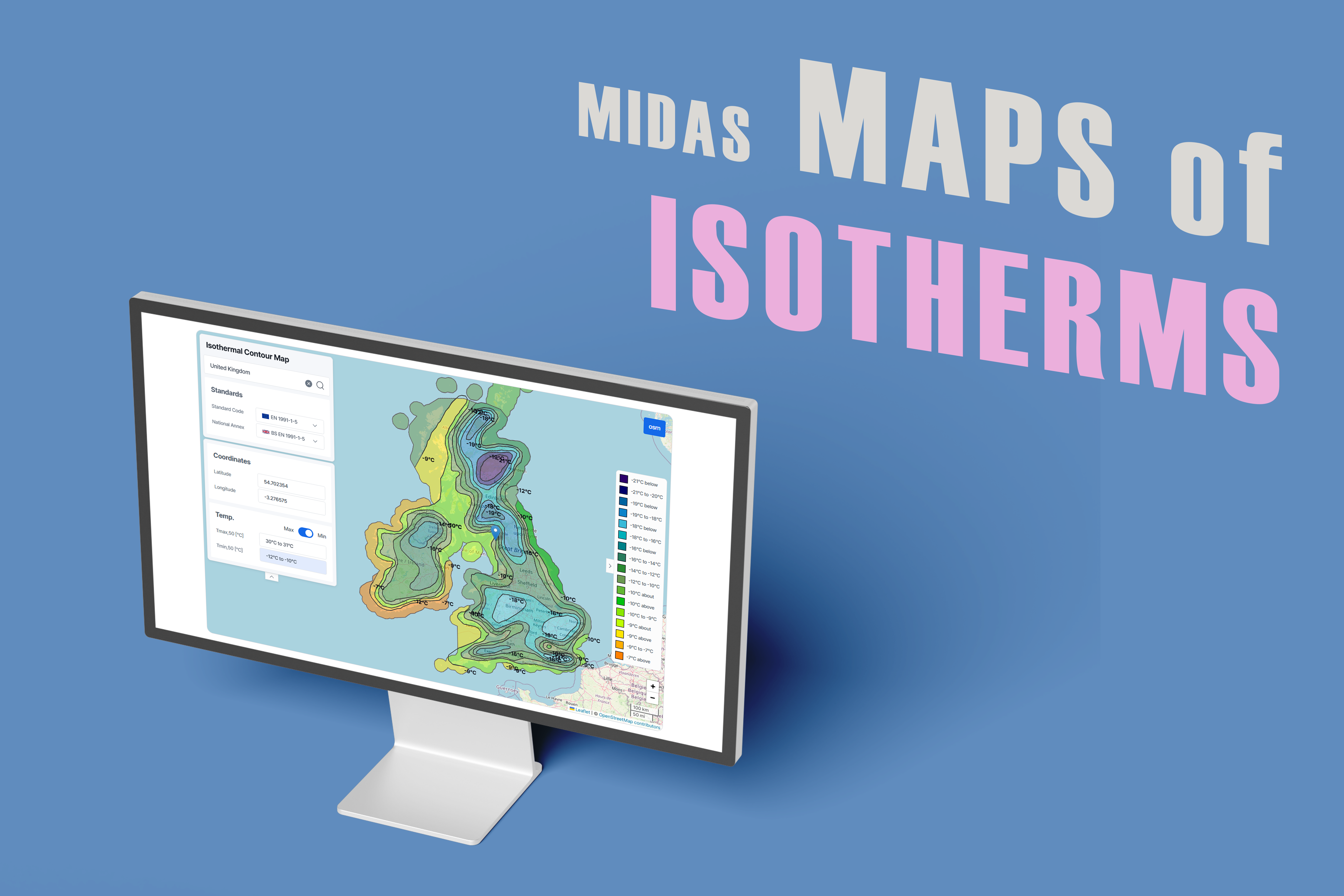 [Free Tools] Maps of Isotherms Tool: Temperature Data Based on National ...