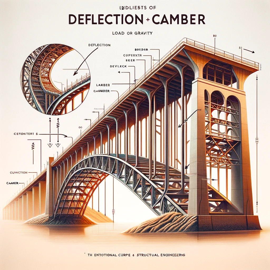What is deflection and camber?